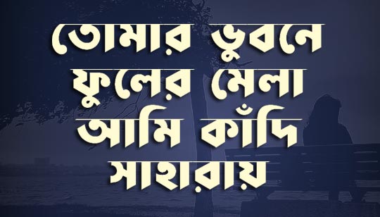 Tomar Bhubone Phuler Mela Lyrics (তোমার ভুবনে ফুলের মেলা) Akhil Bandhu ...